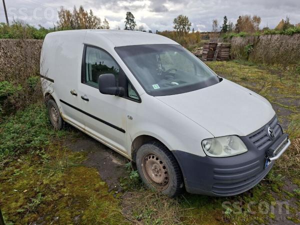 White Volkswagen Caddy 2005 in Valmiera, with an engine capacity of 1.90 L and mileage of 450 thousand km for 500 €, photo 1 on AUTOMOTO.COM.LV