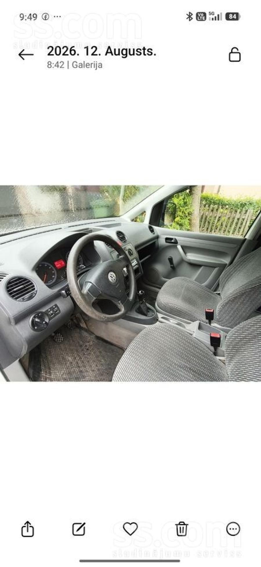 Balts Volkswagen Caddy 2006 Rīga, ar dzinēja tilpumu 1.40 L un nobraukumu 310 tūkst. km par 1610 €, foto 3 vietnē AUTOMOTO.COM.LV