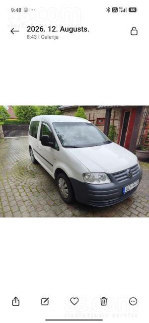 Balts Volkswagen Caddy 2006 Rīga, ar dzinēja tilpumu 1.40 L un nobraukumu 310 tūkst. km par 1610 €, foto 6 vietnē AUTOMOTO.COM.LV