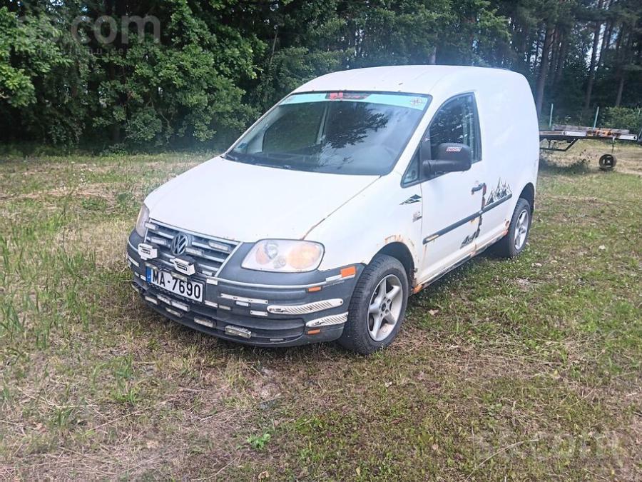 White Volkswagen Caddy 2008 in Ogre, with an engine capacity of 1.90 L and mileage of 0 thousand km for 500 €, photo 1 on AUTOMOTO.COM.LV