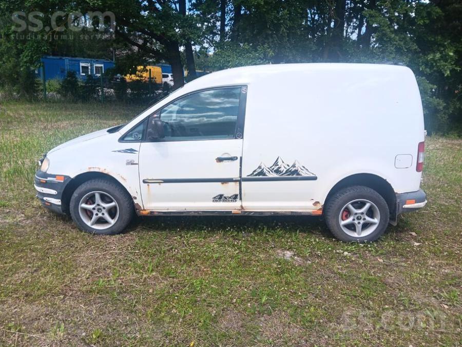 White Volkswagen Caddy 2008 in Ogre, with an engine capacity of 1.90 L and mileage of 0 thousand km for 500 €, photo 2 on AUTOMOTO.COM.LV