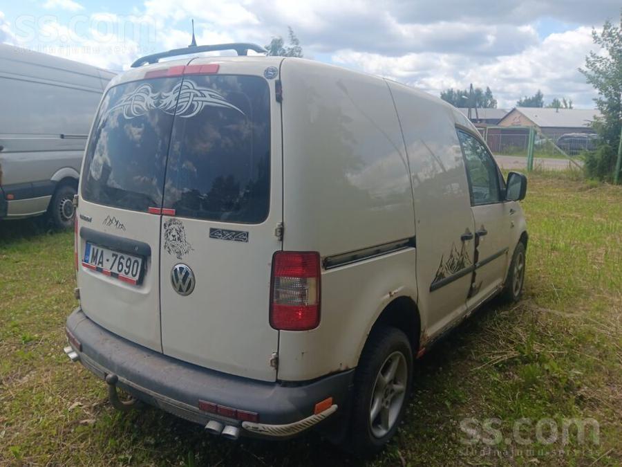 White Volkswagen Caddy 2008 in Ogre, with an engine capacity of 1.90 L and mileage of 0 thousand km for 500 €, photo 4 on AUTOMOTO.COM.LV