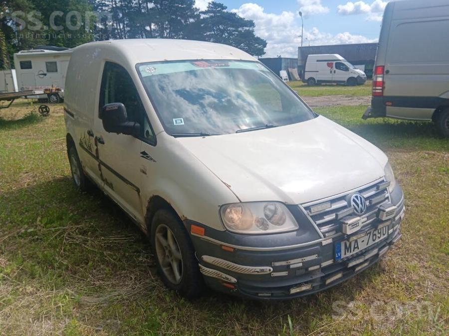 White Volkswagen Caddy 2008 in Ogre, with an engine capacity of 1.90 L and mileage of 0 thousand km for 500 €, photo 6 on AUTOMOTO.COM.LV