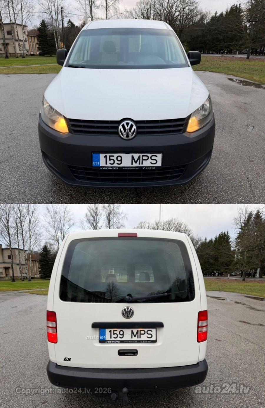White Volkswagen Caddy 2012 in Viljandi, with an engine capacity of 1.60 L and mileage of 334 thousand km for 4190 €, photo 6 on AUTOMOTO.COM.LV