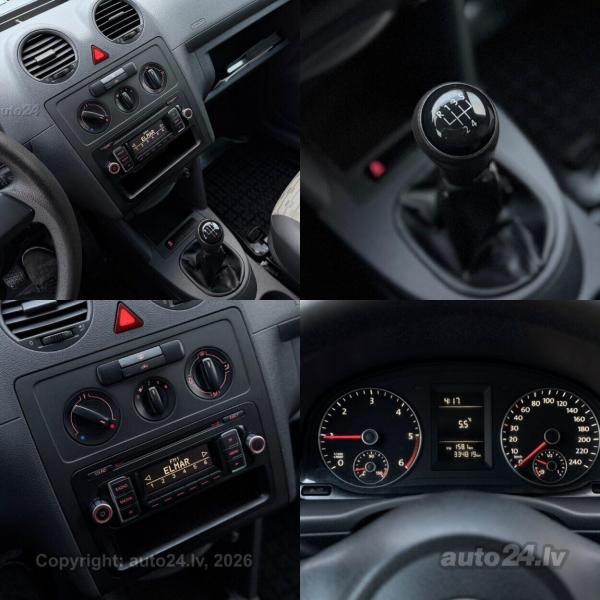 White Volkswagen Caddy 2012 in Viljandi, with an engine capacity of 1.60 L and mileage of 334 thousand km for 3790 €, photo 11 on AUTOMOTO.COM.LV