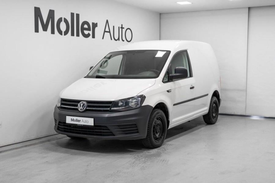 White Volkswagen Caddy 2018 in Vilnius, with an engine capacity of 2.00 L and mileage of 116 thousand km for 9500 €, photo 1 on AUTOMOTO.COM.LV