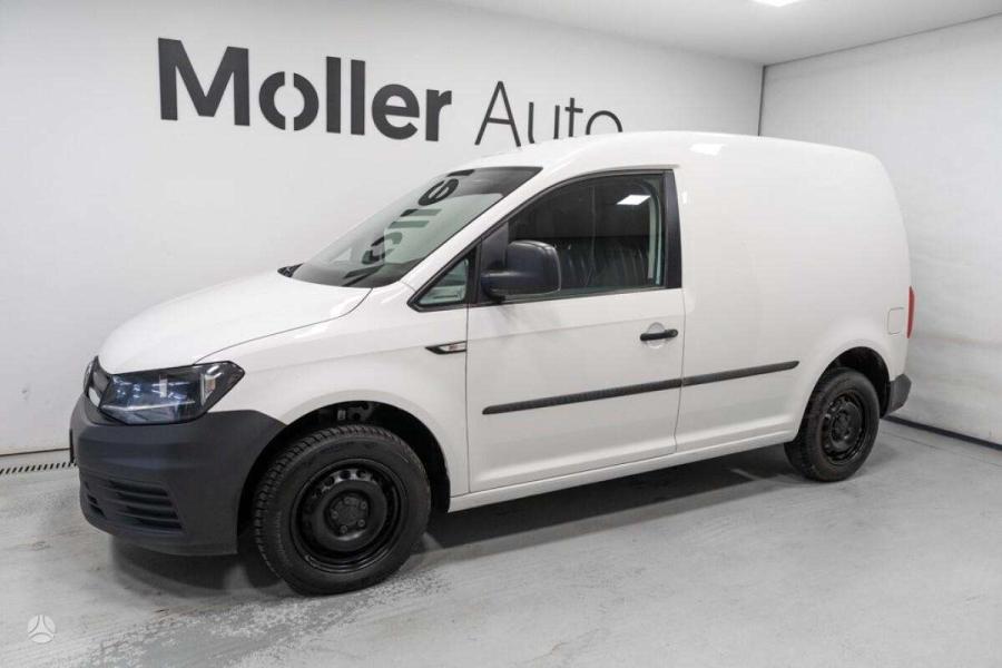 White Volkswagen Caddy 2018 in Vilnius, with an engine capacity of 2.00 L and mileage of 116 thousand km for 9500 €, photo 5 on AUTOMOTO.COM.LV