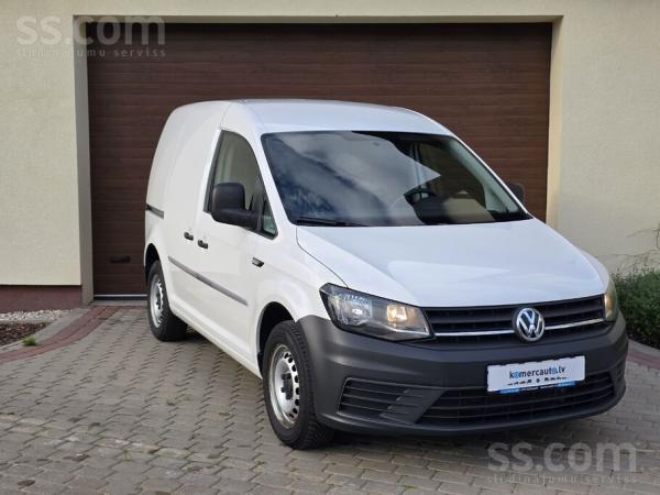 White Volkswagen Caddy 2020 in Riga, with an engine capacity of 2.00 L and mileage of 84 thousand km for 11495 €, photo 3 on AUTOMOTO.COM.LV