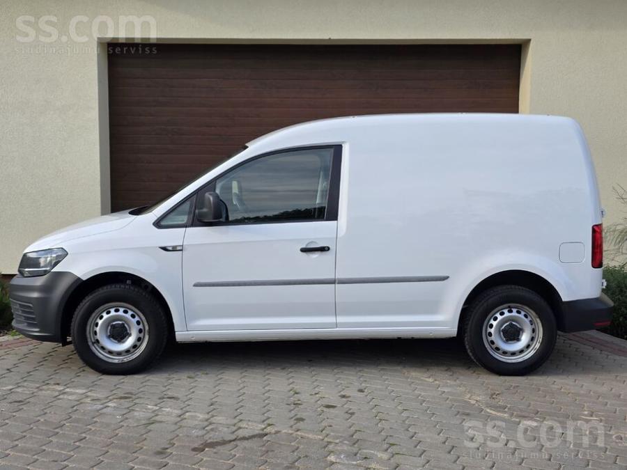 White Volkswagen Caddy 2020 in Riga, with an engine capacity of 2.00 L and mileage of 84 thousand km for 11495 €, photo 5 on AUTOMOTO.COM.LV