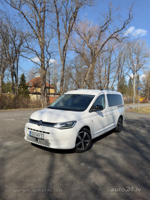 White Volkswagen Caddy 2021 in Tallinn, with an engine capacity of 2.00 L and mileage of 154 thousand km for 23900 €, photo  on AUTOMOTO.COM.LV