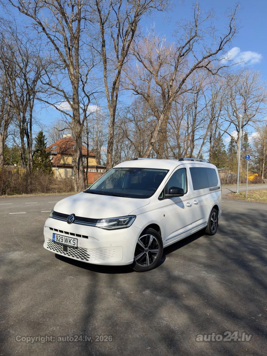 White Volkswagen Caddy 2021 in Tallinn, with an engine capacity of 2.00 L and mileage of 154 thousand km for 23900 €, photo 1 on AUTOMOTO.COM.LV