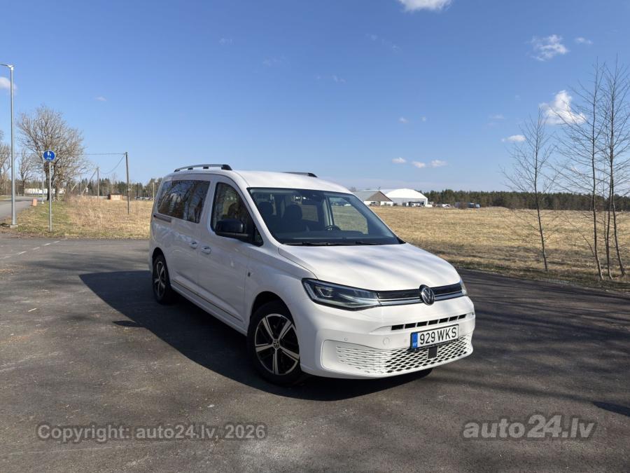 White Volkswagen Caddy 2021 in Tallinn, with an engine capacity of 2.00 L and mileage of 154 thousand km for 23900 €, photo 3 on AUTOMOTO.COM.LV