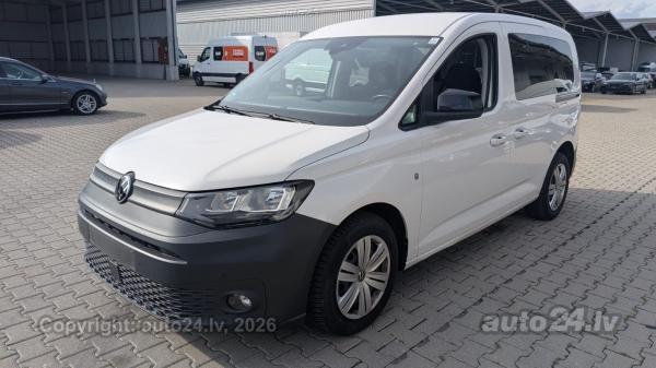 White Volkswagen Caddy 2023 in Tallinn, with an engine capacity of 1.50 L and mileage of 22 thousand km for 25990 €, photo 1 on AUTOMOTO.COM.LV