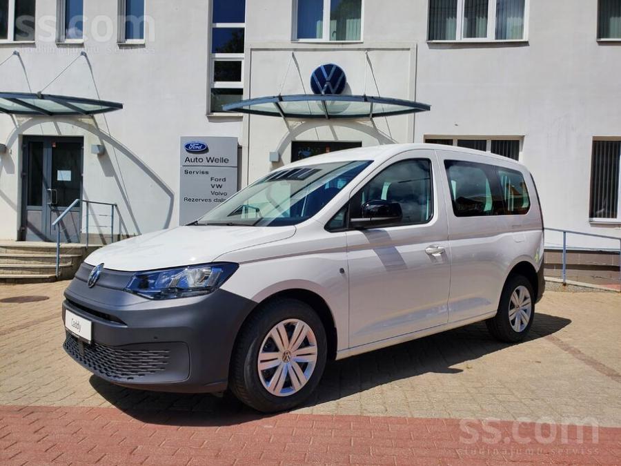 Balts Volkswagen Caddy 2025 Daugavpils, ar dzinēja tilpumu 2.00 L un nobraukumu 5 tūkst. km par 28500 €, foto 1 vietnē AUTOMOTO.COM.LV