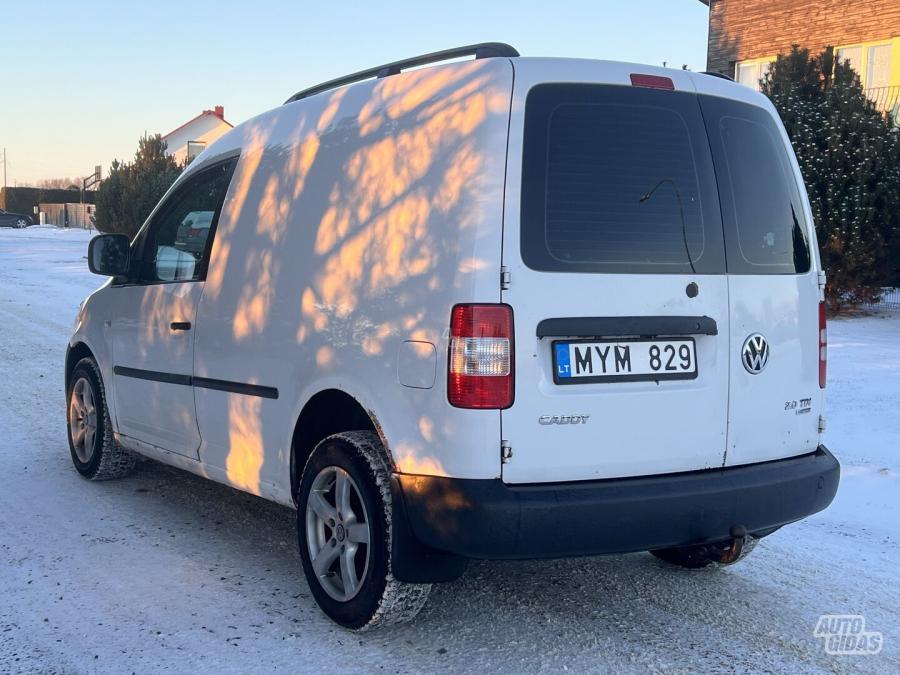 White Volkswagen Caddy 2011 in Sirvintos, with an engine capacity of 2.00 L and mileage of 330 thousand km for 3750 €, photo 6 on AUTOMOTO.COM.LV
