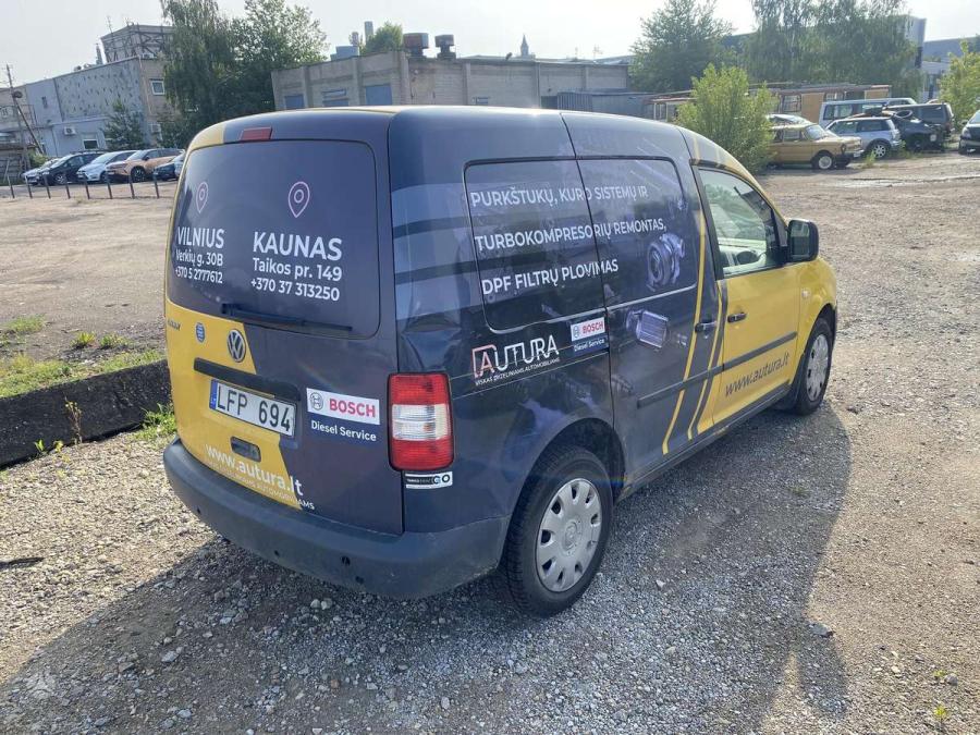 Желтый Фольксваген Кадди 2006 в Каунас, объемом двигателя 1.97 л и пробегом 329 тыс. км за 1200 €, фото 5 на AUTOMOTO.COM.LV