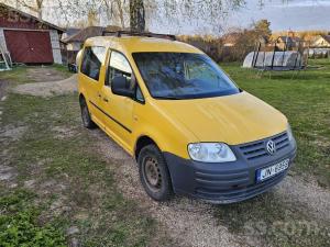 Yellow Volkswagen Caddy 2004 in Riga, with an engine capacity of 2.00 L and mileage of 271 thousand km for 1800 €, photo 5 on AUTOMOTO.COM.LV