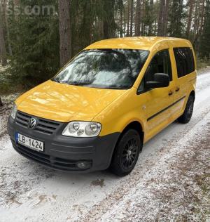 Dzeltens Volkswagen Caddy 2006 Ogre, ar dzinēja tilpumu 1.90 L un nobraukumu 213 tūkst. km par 3150 €, foto  vietnē AUTOMOTO.COM.LV