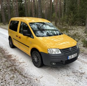 Dzeltens Volkswagen Caddy 2006 Ogre, ar dzinēja tilpumu 1.90 L un nobraukumu 213 tūkst. km par 3150 €, foto 2 vietnē AUTOMOTO.COM.LV