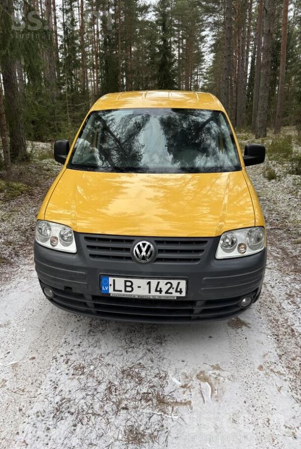 Dzeltens Volkswagen Caddy 2006 Ogre, ar dzinēja tilpumu 1.90 L un nobraukumu 213 tūkst. km par 3150 €, foto 3 vietnē AUTOMOTO.COM.LV