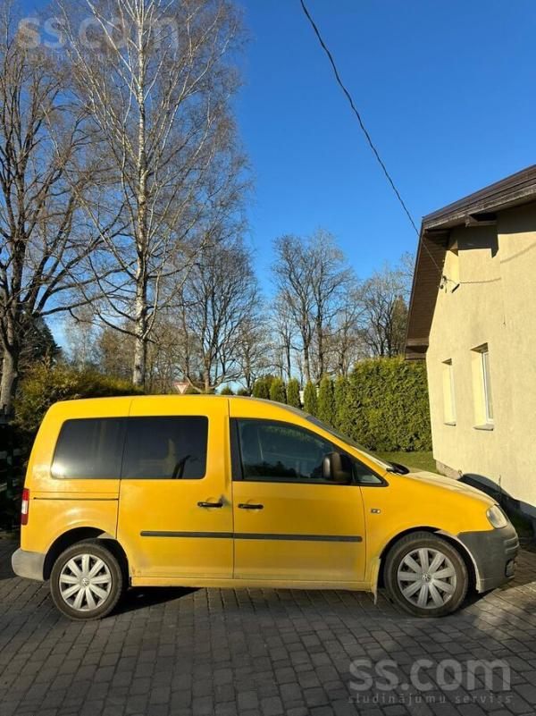 Dzeltens Volkswagen Caddy 2007 Jelgava, ar dzinēja tilpumu 1.90 L un nobraukumu 320 tūkst. km par 1850 €, foto 2 vietnē AUTOMOTO.COM.LV