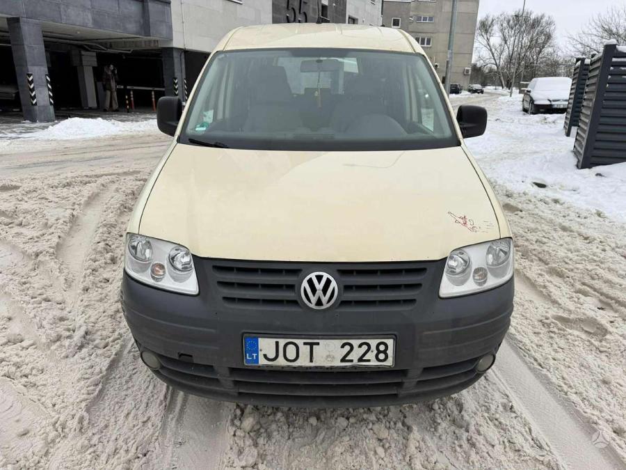 Dzeltens Volkswagen Caddy 2009 Viļņa, ar dzinēja tilpumu 1.90 L un nobraukumu 300 tūkst. km par 2450 €, foto 2 vietnē AUTOMOTO.COM.LV