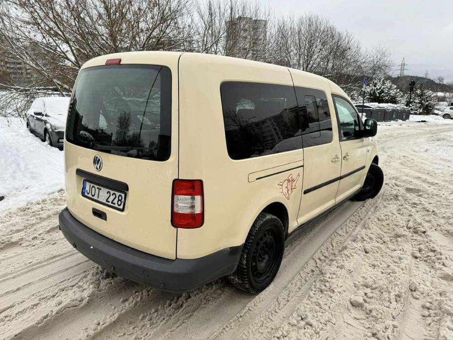 Dzeltens Volkswagen Caddy 2009 Viļņa, ar dzinēja tilpumu 1.90 L un nobraukumu 300 tūkst. km par 2450 €, foto 6 vietnē AUTOMOTO.COM.LV