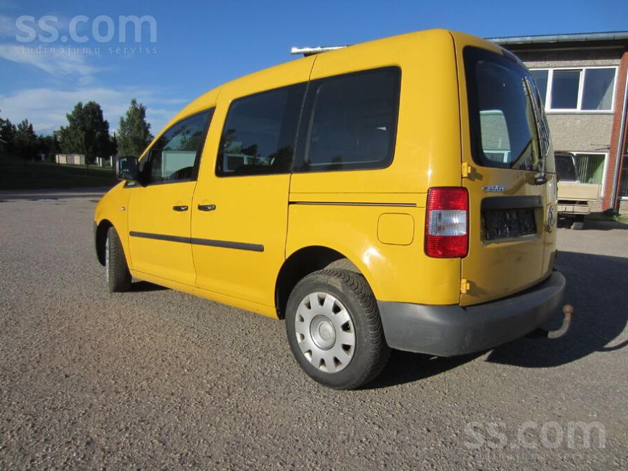 Dzeltens Volkswagen Caddy 2009 Rīga, ar dzinēja tilpumu 1.90 L un nobraukumu 230 tūkst. km par 3700 €, foto 6 vietnē AUTOMOTO.COM.LV