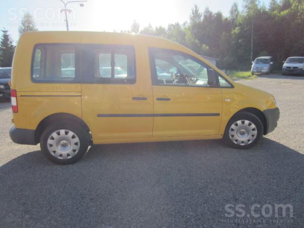 Yellow Volkswagen Caddy 2009 in Riga, with an engine capacity of 1.90 L and mileage of 230 thousand km for 3700 €, photo 6 on AUTOMOTO.COM.LV
