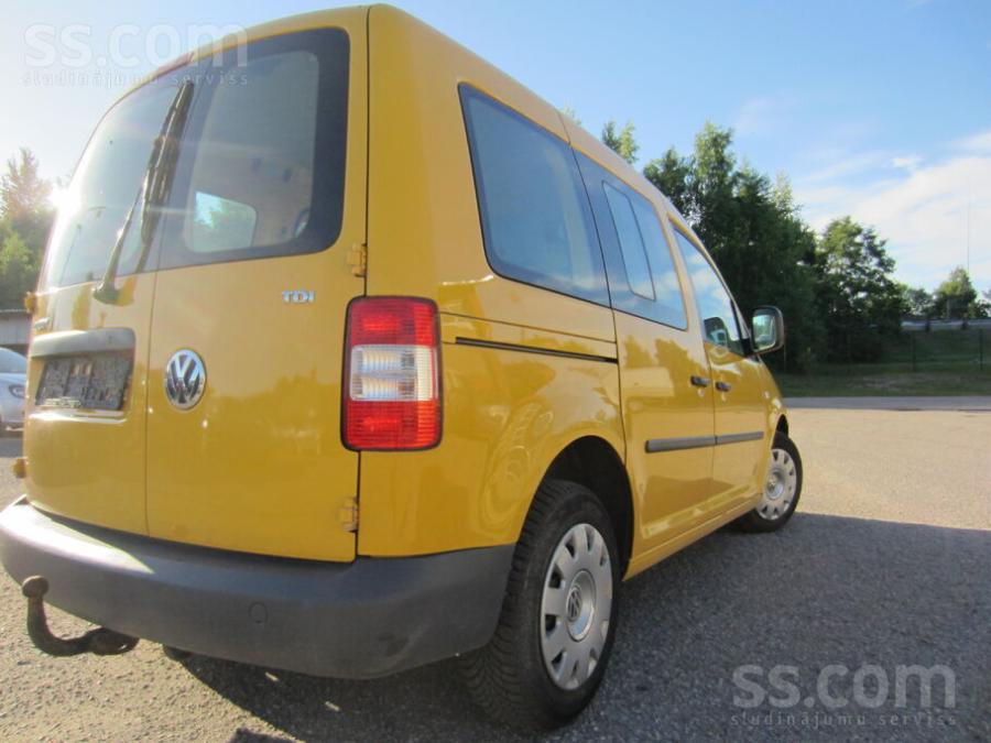 Dzeltens Volkswagen Caddy 2009 Rīga, ar dzinēja tilpumu 1.90 L un nobraukumu 230 tūkst. km par 3700 €, foto 8 vietnē AUTOMOTO.COM.LV