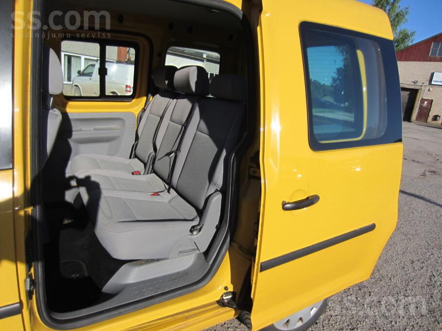Dzeltens Volkswagen Caddy 2009 Rīga, ar dzinēja tilpumu 1.90 L un nobraukumu 230 tūkst. km par 3700 €, foto 9 vietnē AUTOMOTO.COM.LV