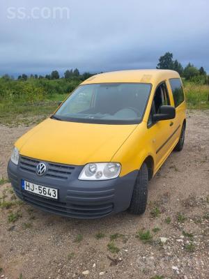 Dzeltens Volkswagen Caddy 2009 Daugavpils, ar dzinēja tilpumu 2.00 L un nobraukumu 250 tūkst. km par 2200 €, foto  vietnē AUTOMOTO.COM.LV