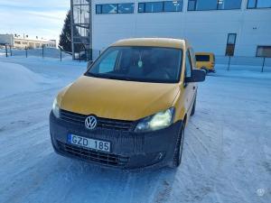 Yellow Volkswagen Caddy 2013 in Mazeikiai, with an engine capacity of 1.60 L and mileage of 206 thousand km for 4500 €, photo  on AUTOMOTO.COM.LV