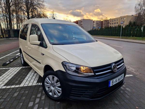 Dzeltens Volkswagen Caddy 2017 Prienai, ar dzinēja tilpumu 2.00 L un nobraukumu 285 tūkst. km par 7799 €, foto 1 vietnē AUTOMOTO.COM.LV