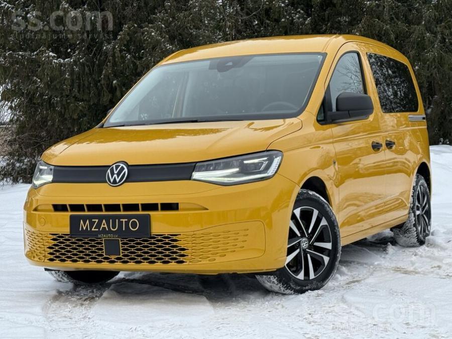 Yellow Volkswagen Caddy 2021 in Tukums, with an engine capacity of 2.00 L and mileage of 198 thousand km for 17990 €, photo 3 on AUTOMOTO.COM.LV
