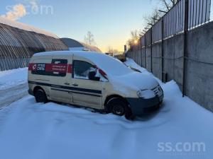 Yellow Volkswagen Caddy 2008 in Riga, with an engine capacity of 1.90 L and mileage of 0 thousand km for 1200 €, photo 1 on AUTOMOTO.COM.LV