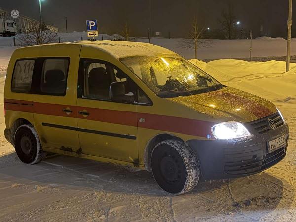 Yellow Volkswagen Caddy 2009 in Daugavpils, with an engine capacity of 1.98 L and mileage of 267 thousand km for 2100 €, photo 2 on AUTOMOTO.COM.LV