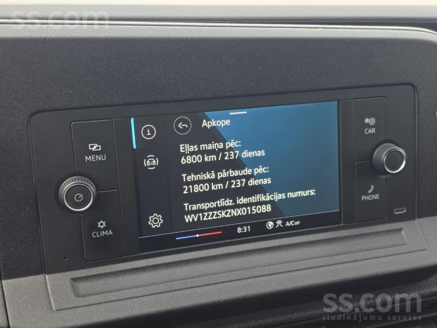 Dzeltens Volkswagen Caddy 2021 Rīga, ar dzinēja tilpumu 2.00 L un nobraukumu 149 tūkst. km par 11900 €, foto 16 vietnē AUTOMOTO.COM.LV
