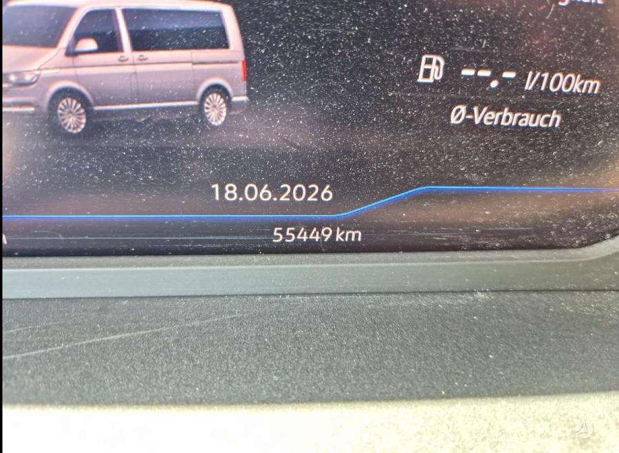 Серый Фольксваген Калифорния 2023 в Клайпеда, объемом двигателя 1.97 л и пробегом 55 тыс. км за 28750 €, фото 12 на AUTOMOTO.COM.LV