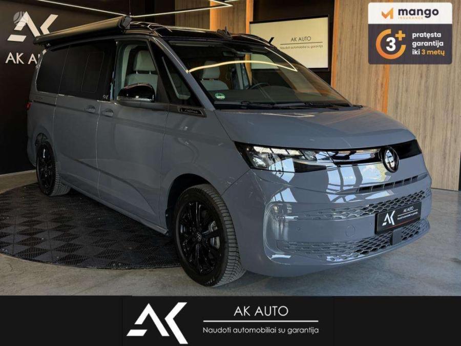Grey Volkswagen California 2025 in Kaunas, with an engine capacity of 1.98 L and mileage of 4 thousand km for 58990 €, photo 1 on AUTOMOTO.COM.LV