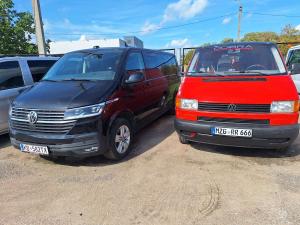 Black Volkswagen Caravelle 2021 in Vilnius, with an engine capacity of 2.00 L and mileage of 270 thousand km for 26000 €, photo 19 on AUTOMOTO.COM.LV