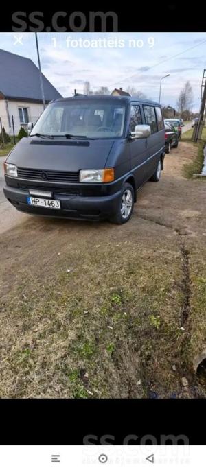 Black Volkswagen Caravelle 1994 in Preili, with an engine capacity of 2.40 L and mileage of 0 thousand km for 2450 €, photo  on AUTOMOTO.COM.LV