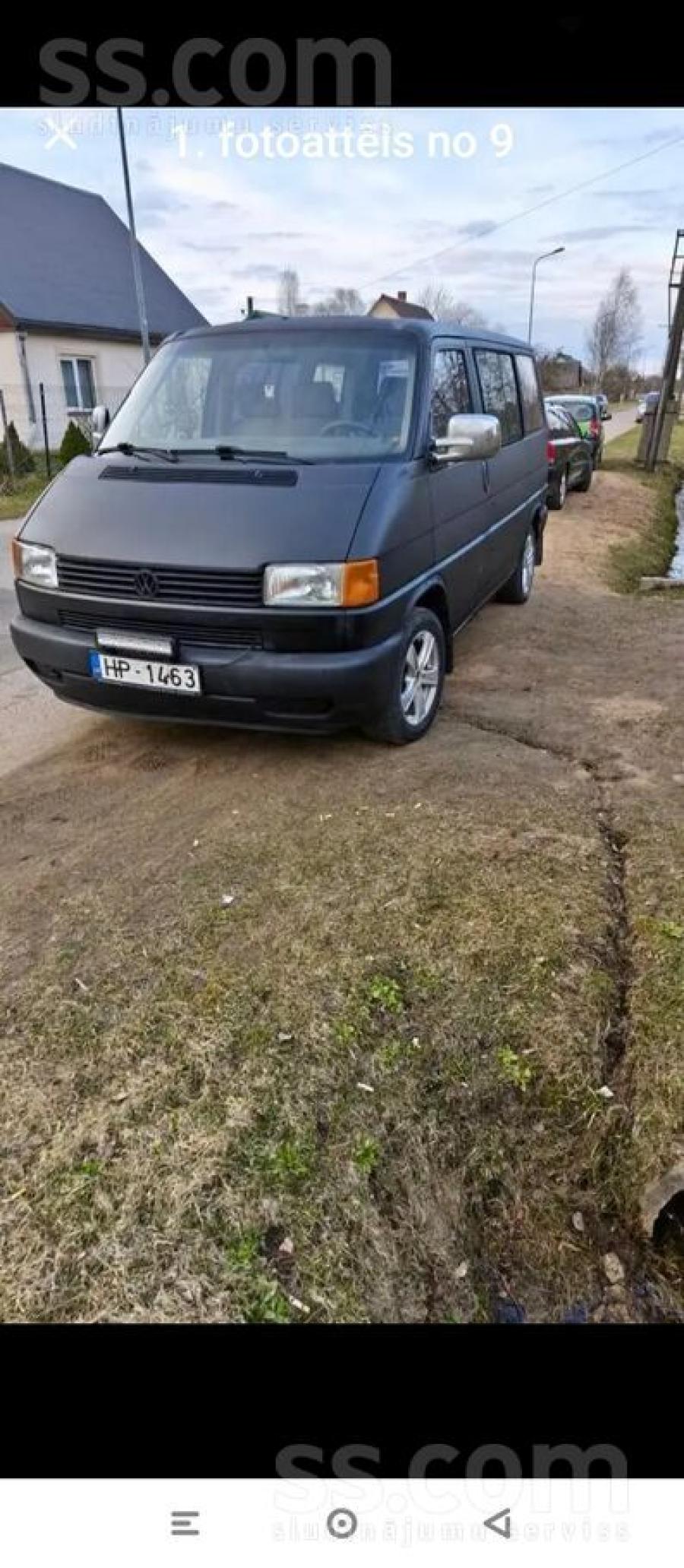 Black Volkswagen Caravelle 1994 in Preili, with an engine capacity of 2.40 L and mileage of 0 thousand km for 2450 €, photo 1 on AUTOMOTO.COM.LV