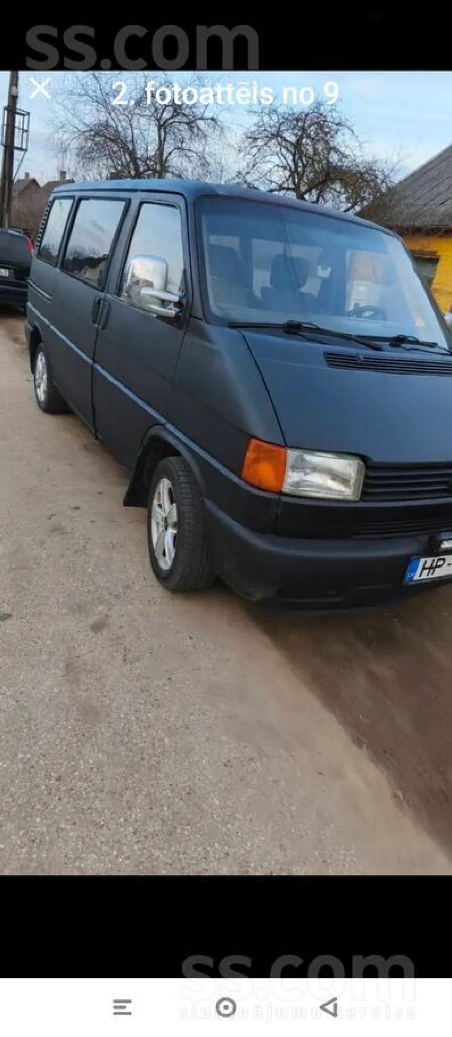 Black Volkswagen Caravelle 1994 in Preili, with an engine capacity of 2.40 L and mileage of 0 thousand km for 2450 €, photo 3 on AUTOMOTO.COM.LV