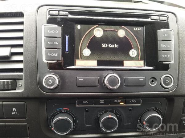 Black Volkswagen Caravelle 2013 in Riga, with an engine capacity of 2.00 L and mileage of 262 thousand km for 13900 €, photo 6 on AUTOMOTO.COM.LV