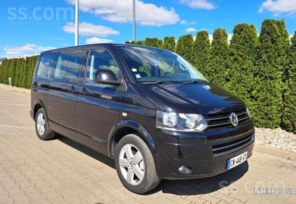 Black Volkswagen Caravelle 2015 in Riga, with an engine capacity of 2.00 L and mileage of 0 thousand km for 21659 €, photo 1 on AUTOMOTO.COM.LV