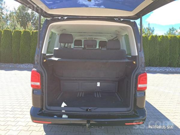 Black Volkswagen Caravelle 2015 in Riga, with an engine capacity of 2.00 L and mileage of 0 thousand km for 21659 €, photo 9 on AUTOMOTO.COM.LV