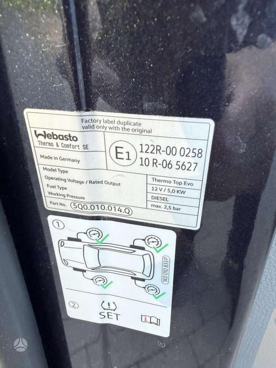 Blue Volkswagen Caravelle 2024 in Jonava, with an engine capacity of 1.97 L and mileage of 300 thousand km for 28500 €, photo 21 on AUTOMOTO.COM.LV