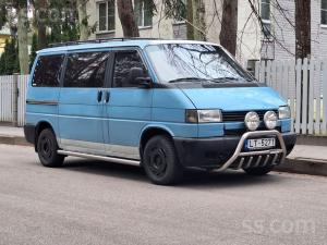 Blue Volkswagen Caravelle 1991 in Riga, with an engine capacity of 2.40 L and mileage of 500 thousand km for 1750 €, photo  on AUTOMOTO.COM.LV
