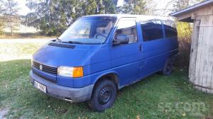 Blue Volkswagen Caravelle 1991 in Ludza, with an engine capacity of 2.40 L and mileage of 266 thousand km for 1700 €, photo 15 on AUTOMOTO.COM.LV